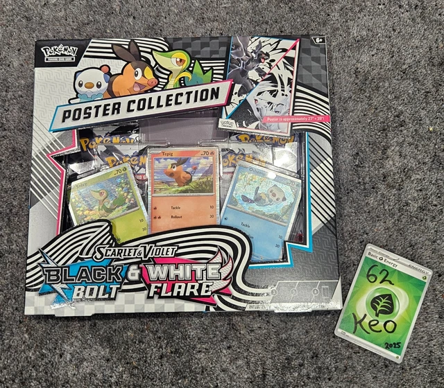 POKEMON TCG: BLACK Bolt & White Flare Unova Poster Collection - EN New ...