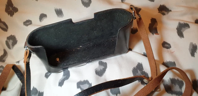 VINTAGE USSR CAMERA real genuine leather Cover cases bag part $35.00 ...