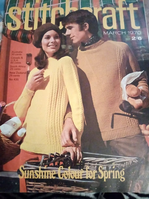 VINTAGE STITCHCRAFT MAGAZINE Knitting Pattern Booklet 1970s EUR 2,32 ...