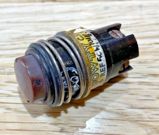 VINTAGE RAF AIRCRAFT Instrument Panel Push Button Switch - 5Cw/9116 £12 ...