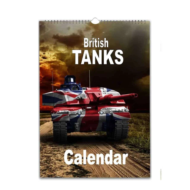 BRITISH TANKS 2025/26 Wall Calendar Personalised choose start month £23 ...