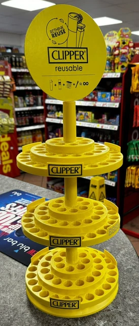 CLIPPER LIGHTER STAND Display Carousel Stand with 3 Tiers £13.50 ...
