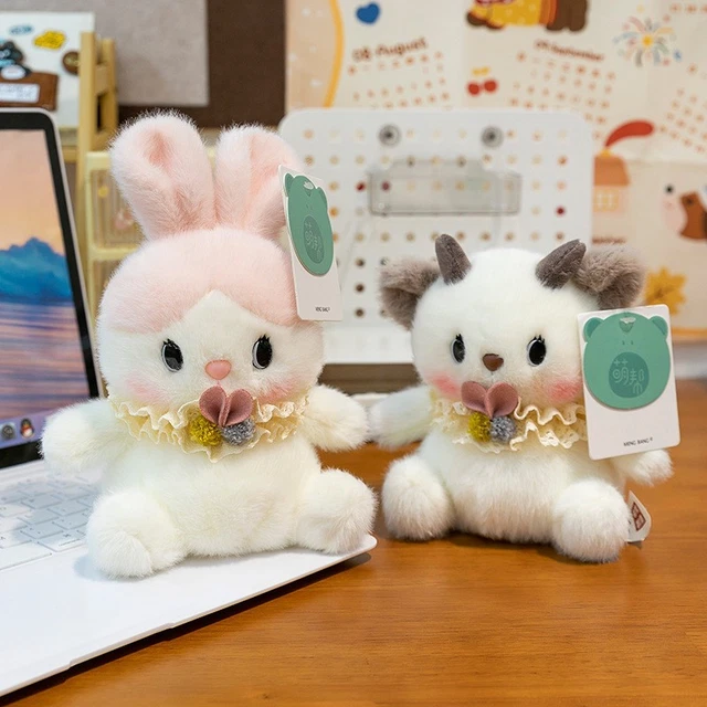 CUTE CARTOON CAT Rabbit Bear Dog Panda With Lace Decoration Plush Toy ...