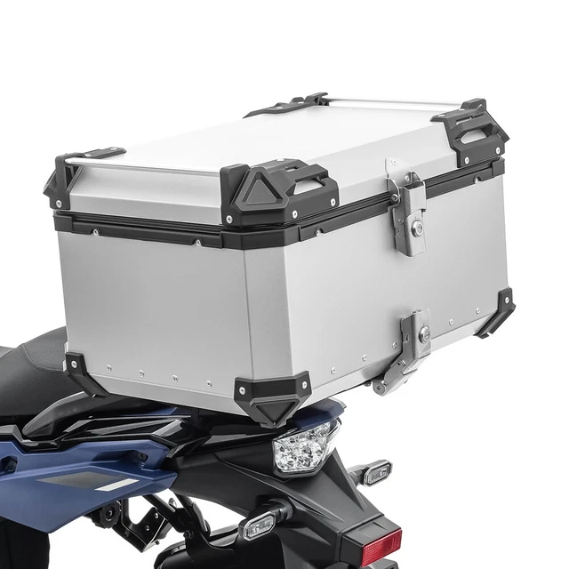 TOP CASE PER Yamaha Tenere 700 Bauletto alluminio Bagtecs XB65 argento ...