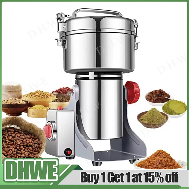 3000W ELECTRIC GRAIN Grinder Cereal Mill Flour Powder High Speed ...