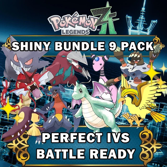 POKEMON LEGENDS ZA Z-A Custom 6Iv Shiny Mega Bundle Ev Trained £12.00 ...