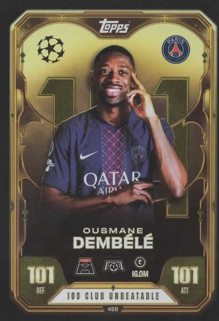 MATCH ATTAX CHAMPIONS League 2025/26 468 100 Club Ousmane Dembele EUR 7 ...