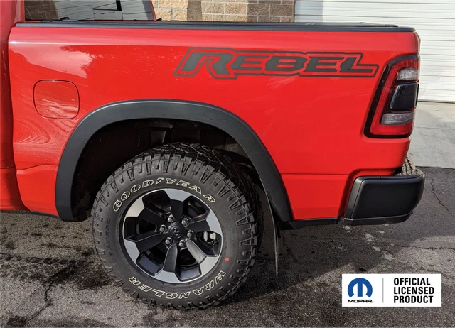 2019-2024 DODGE RAM Rebel Bed Graphics Text Vinyl Decals Stickers Bed ...