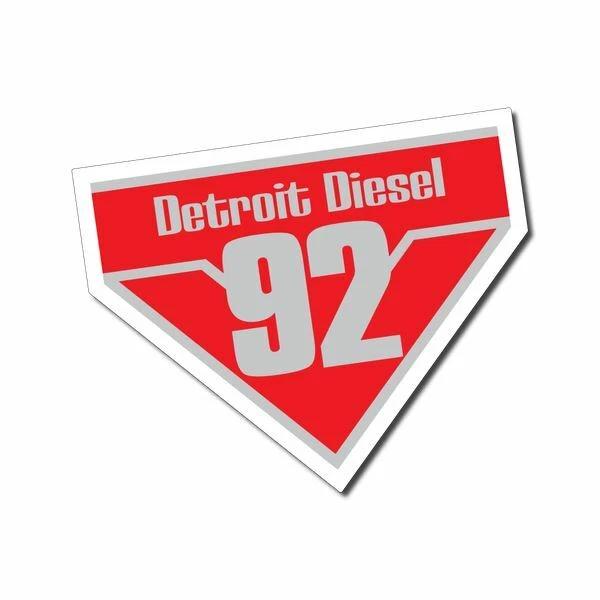 DETROIT DIESEL 92 Sticker / Decal - Truck Ute 4x4 Rig Kenworth Mack Car ...