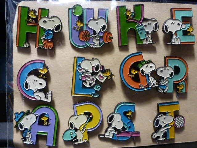 12 LOT PIN'S pin SNOOPY peanuts comic strip enamel badge woodstock 12 ...
