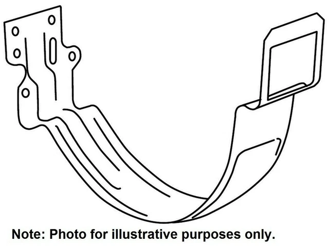 STRAMIT HALF ROUND GUTTER BRACKET 150mm Colorbond Steel IRONSTONE *Aust ...