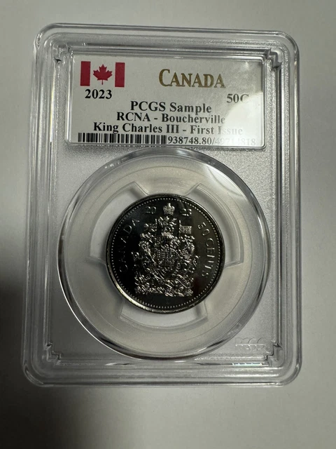 CANADA 50C 2024 PCGS Sample Slab RCNA 2023 Boucherville; King Charles ...