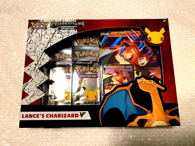 CELEBRATIONS COLLECTION LANCE'S Charizard V Box Pokémon 25th ...