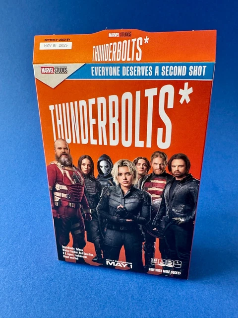 MARVEL THUNDERBOLTS MOVIE Cereal Box Limited Edition Official Promotion ...