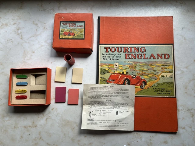 VINTAGE TOURING ENGLAND Map Board Game By Geographia Ltd £9.04 ...