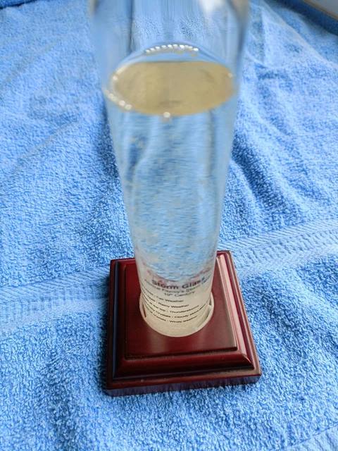 ADMIRAL FITZROY STORM Glass 19 cm Weather Barometer Scientific Measure ...