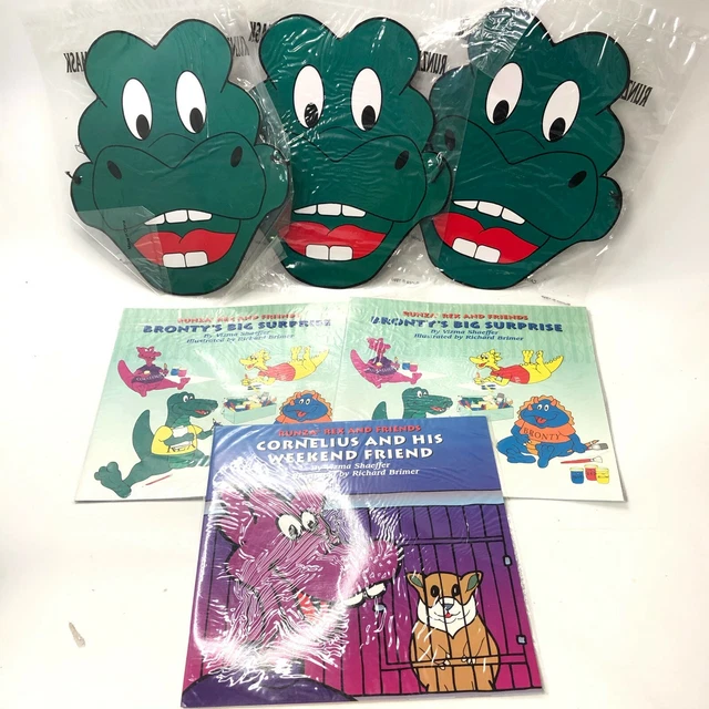 RUNZA REX 1999 Lot - Runza Rex & Friends Storybooks (x3) - Rex Masks ...