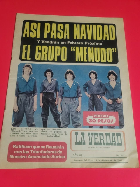 MENUDO XAVIER RICKY Melendez Rene Farrait Charlie Parchis Luis Miguel ...