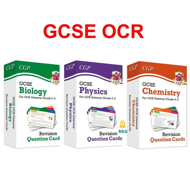 GCSE OCR BIOLOGY Physics Chemistry Gateway Revision Question Cards ...
