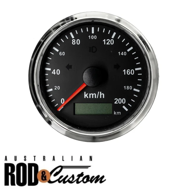ELECTRONIC GPS SPEEDO Black 85mm Speedometer Only Suit Hot Rod $224.00 ...