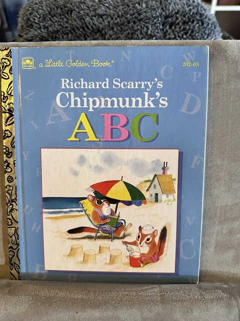 RICHARD SCARRY’S CHIPMUNK’S ABC Little Golden Book 1963 Good Condition ...