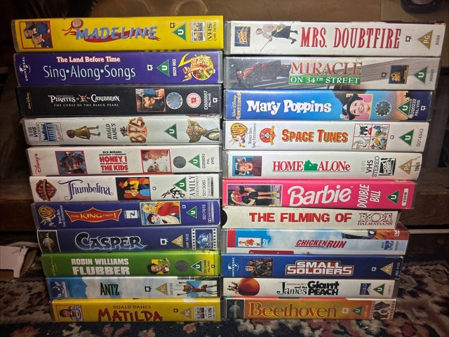 HUGE JOB LOT Bundle Children’s / Kids VHS Tapes x22 Disney WB Classics ...