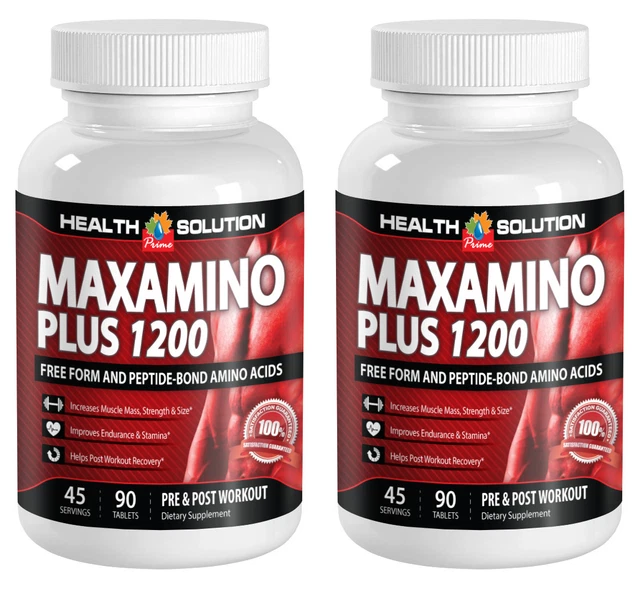 MUSCLE GROWTH SUPPLEMENTS - MAXAMINO PLUS 1200 2B - l-arginine complete ...