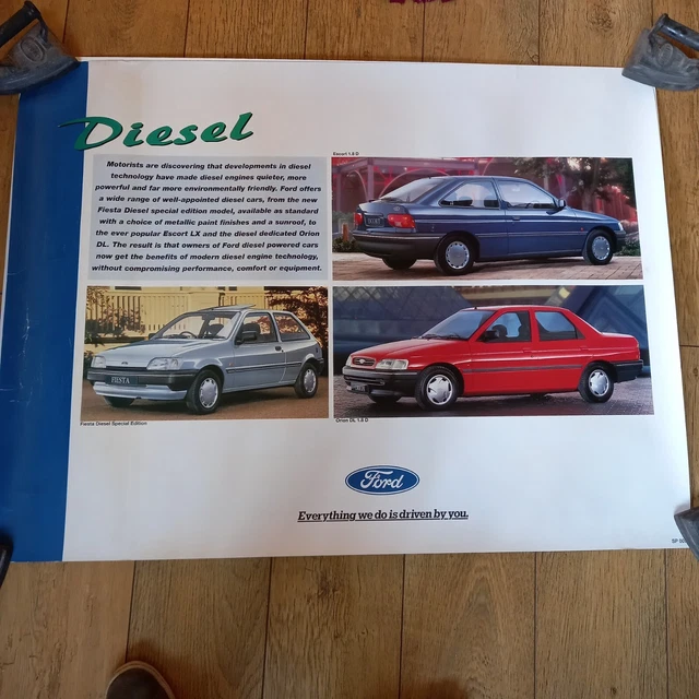ORIGINAL FORD DIESEL, Car Showroom Dealer Ship Poster EUR 17,55 ...