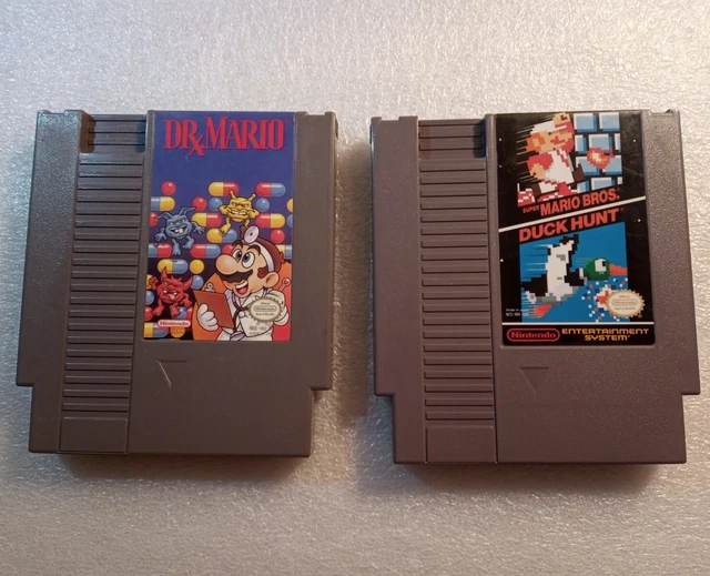 NINTENDO NES GAMES Super Mario Bros/Duck Hunt and Dr. Mario AUTHENTIC ...