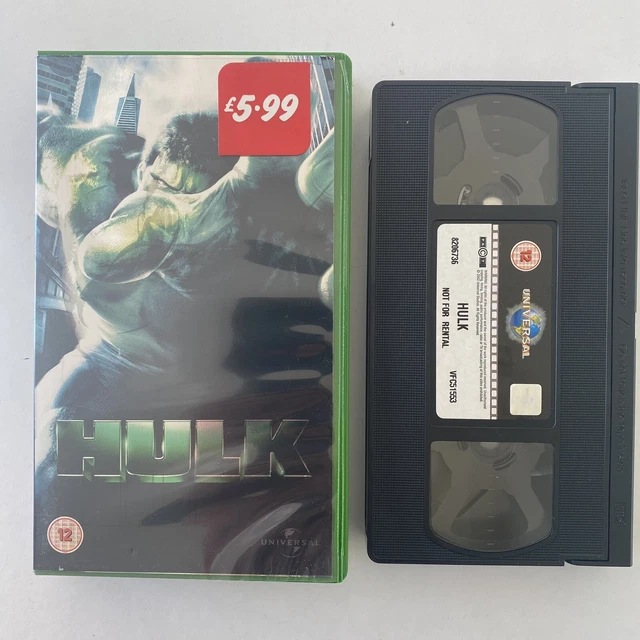 HULK (2003) VHS PAL Video Tape Marvel Superhero Film Jennifer Connelly ...