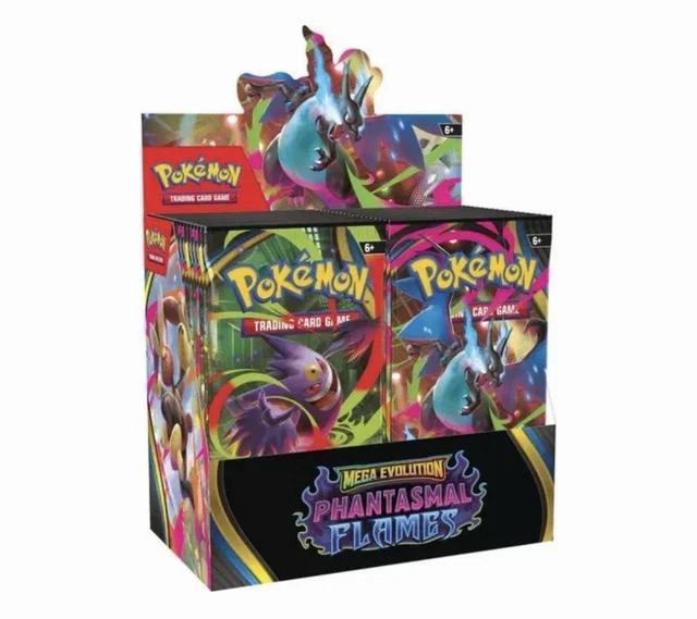 POKEMON TCG MEGA Evolutions Phantasmal Flames Booster Box Opened $150. ...