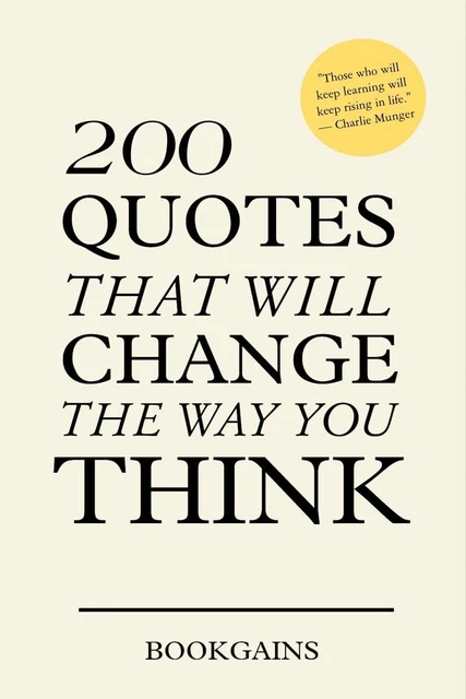 BOOK GAINS 200 Quotes that will change the way you think (Poche) EUR 20 ...