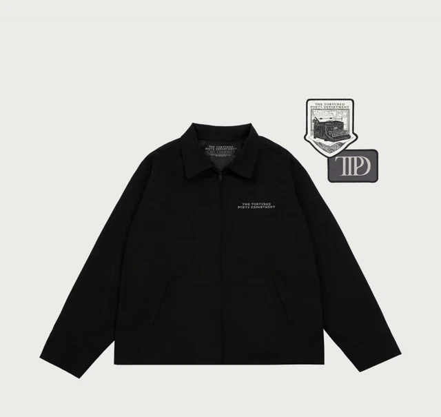TAYLOR SWIFT SMALL The Tortured Poets Department TTPD Black Jacket ...