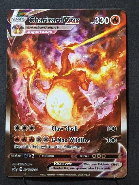 CHARIZARD VMAX SWSH261 Ultra Premium Collection Promo Holo Pokemon Card ...