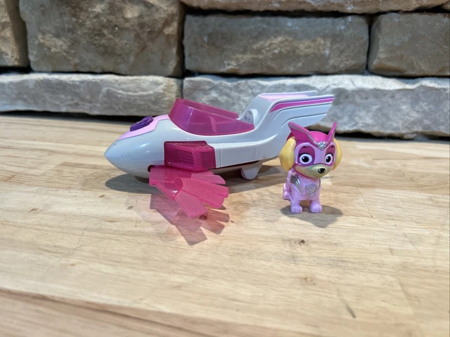 Paw Patrol Mighty Pups Charged Up Skye Pink Deluxe Vehicle Lights