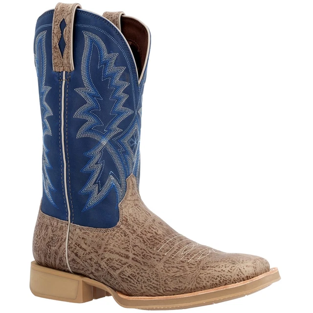 DURANGO REBEL PRO Lite Rustic Embroidered Square Toe Cowboy Mens Blue ...