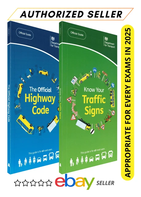HIGHWAY CODE BOOK 2025 & Know Your Traffic Signs Book 2025. Theory Test ...