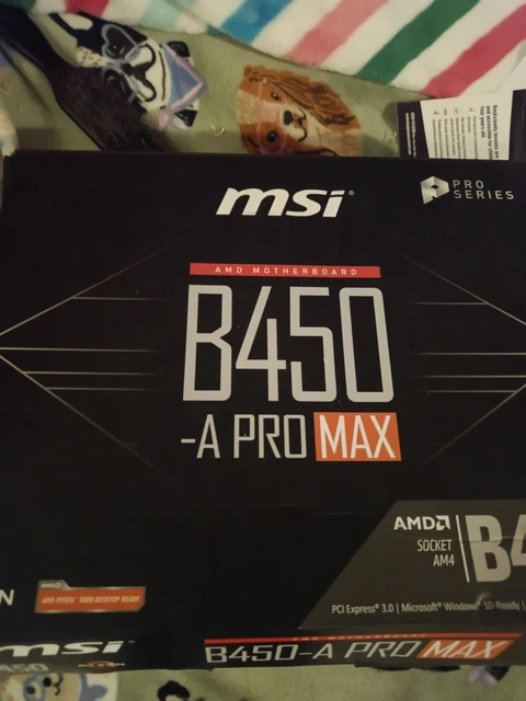 MSI B450-A PRO MAX Motherboard - AM4 + RYZEN 5 3600 CPU and cooler ...