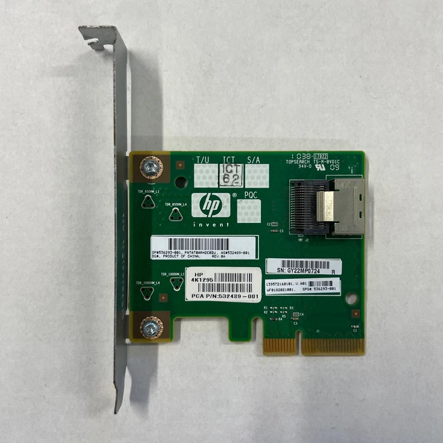 HP PROLIANT SERVER PCI-Express Mezzanine Pass-thru Card 532489-001 ...