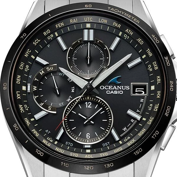 CASIO OCEANUS OCW-T2600J-1AJF Black Bluetooth Radio Solar Men's Watch ...