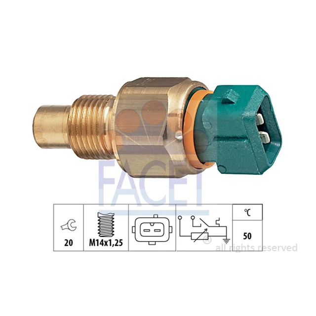 FACET ANTIFREEZE COOLANT Temperature Sensor Sender 7.3542 FOR 306 Xsara ...