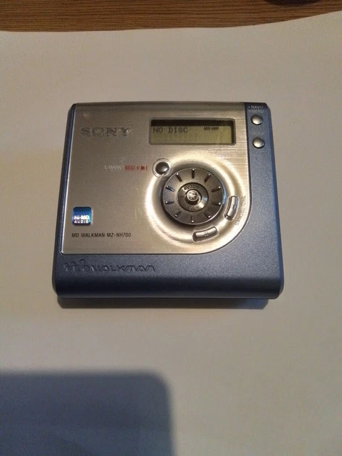 MINIDISC RECORDER SONY Hi-MD Audio Walkman MZ-NH700 Silver Tested ...