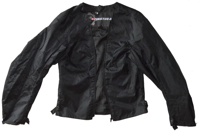 FIRSTGEAR HYPERTEX WOMENS Gray Black Armor Mesh Motorcycle Jacket Small ...