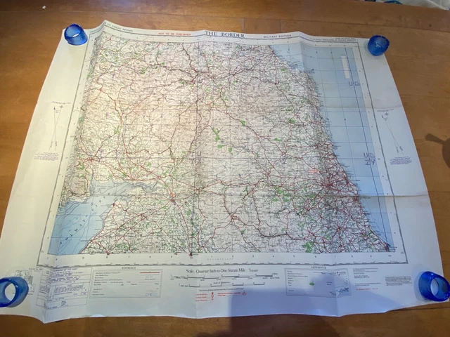 WW2 BRITISH ARMY - 1940 dated MILITARY EDITION General Staff map of THE ...