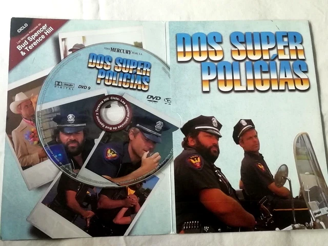 TWO SUPER COPS Bud Spencer Terence Hill DVD Over Of Cardboard Pal Espa ...