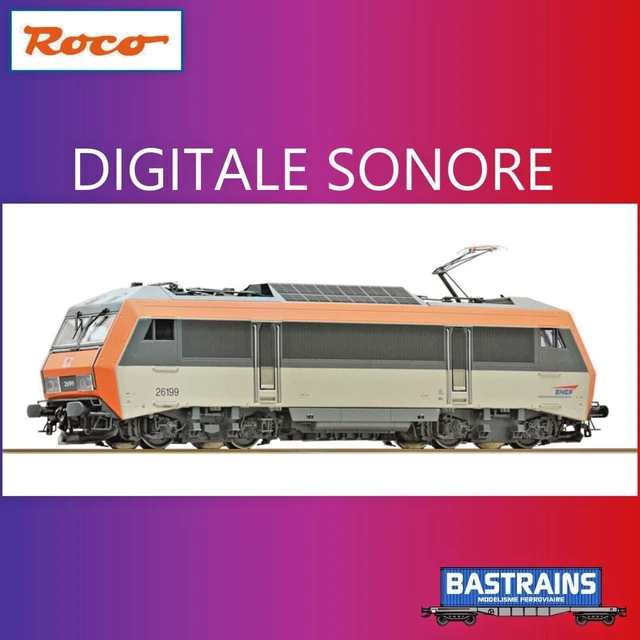 LOCOMOTIVE ELECTRIQUE BB 26199 Sybic Sncf Digitale Son Dcc Ho 1/87 Roco ...