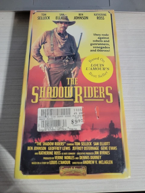 THE SHADOW RIDERS (VHS, 1992) Tom Selleck Sam Elliott New Factory ...