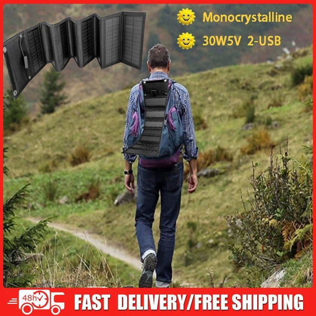 25W FOLDABLE DUAL USB Output Devices Solar Panel Outdoor Mobile Phone ...