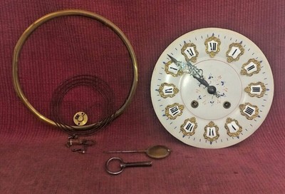 OLD MOVEMENT MECHANISM pendulum clock odo eye-de-boeuf xix £61.43 ...