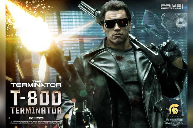 PRIME 1 STUDIO T-800 Terminator 1984 Film ½ Half Scale Statue Figure ...